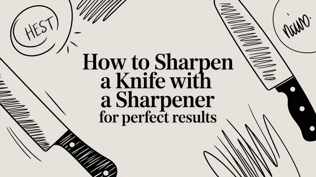 How to Sharpen a Knife with a Sharpener for Perfect Results – Cooler ...